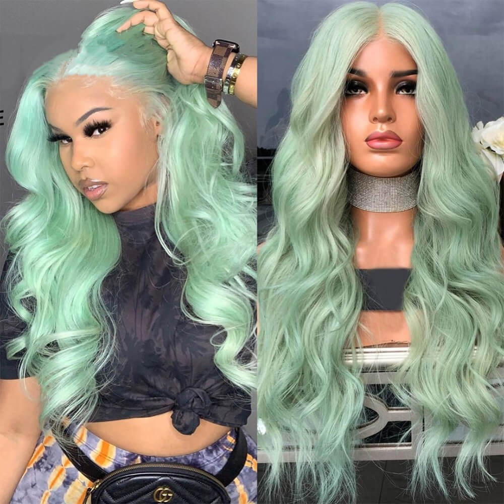 Light Mint Green Hair